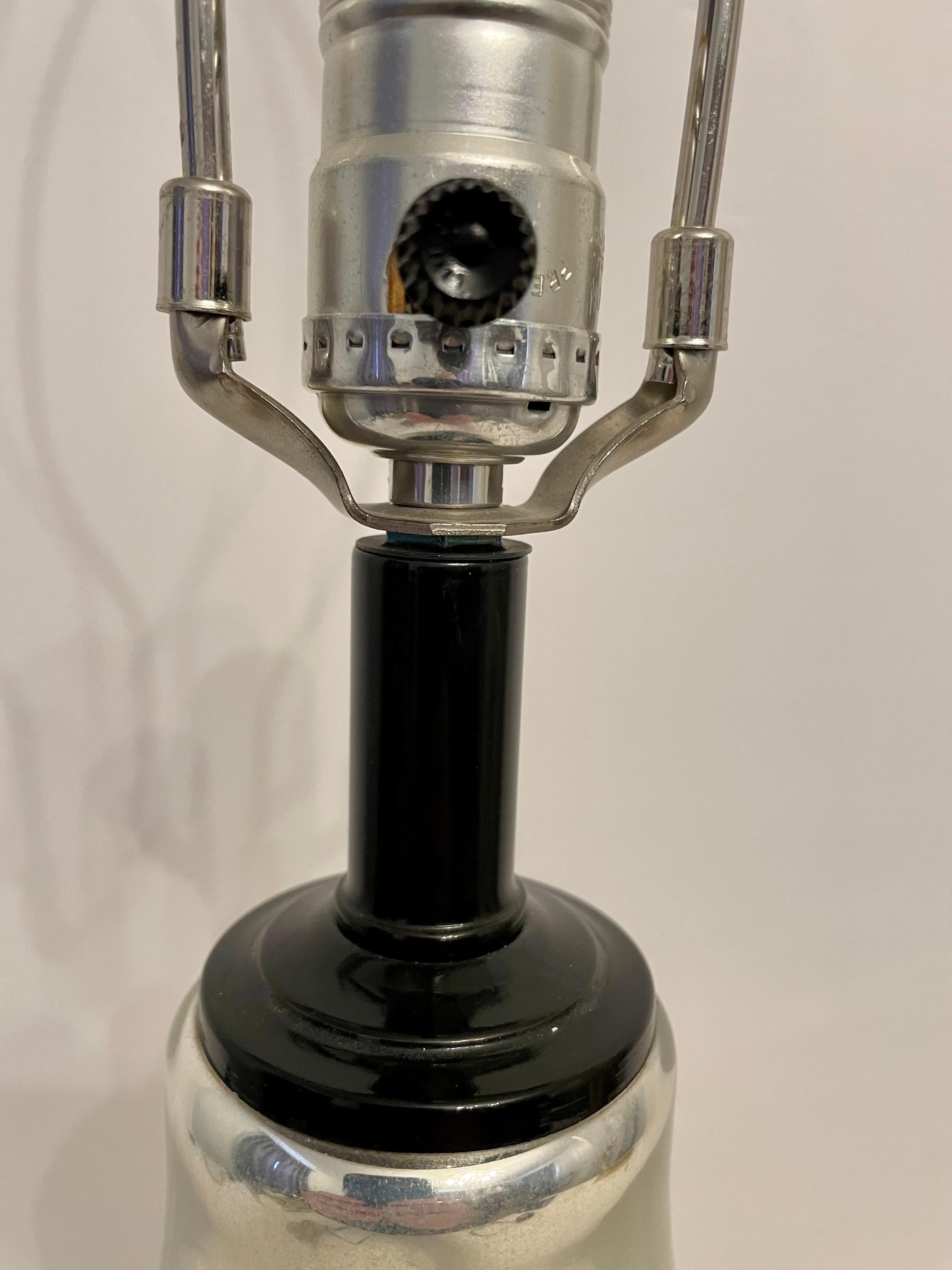 Large Onion Form Mercury Glass Lamp at 1stDibs