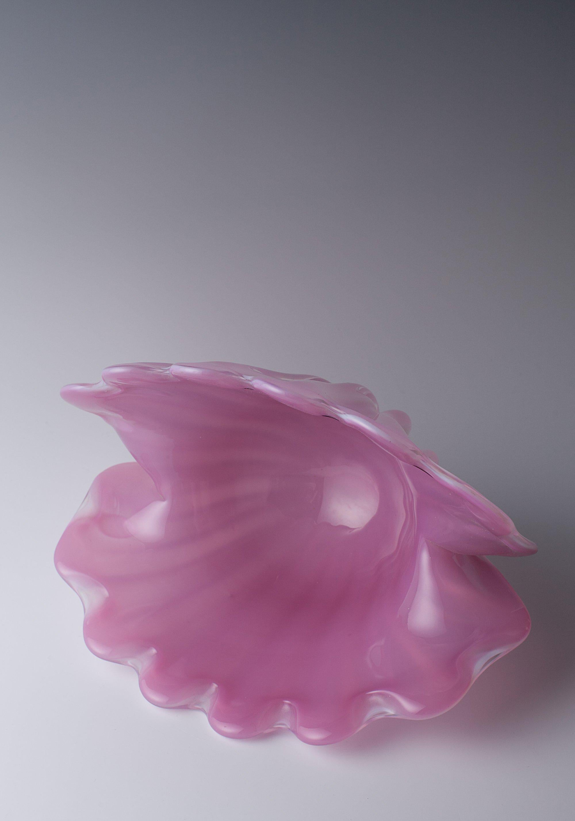 Large 'Opalescent' Shell Bowl, Fratelli Toso, circa 1959 For Sale at ...