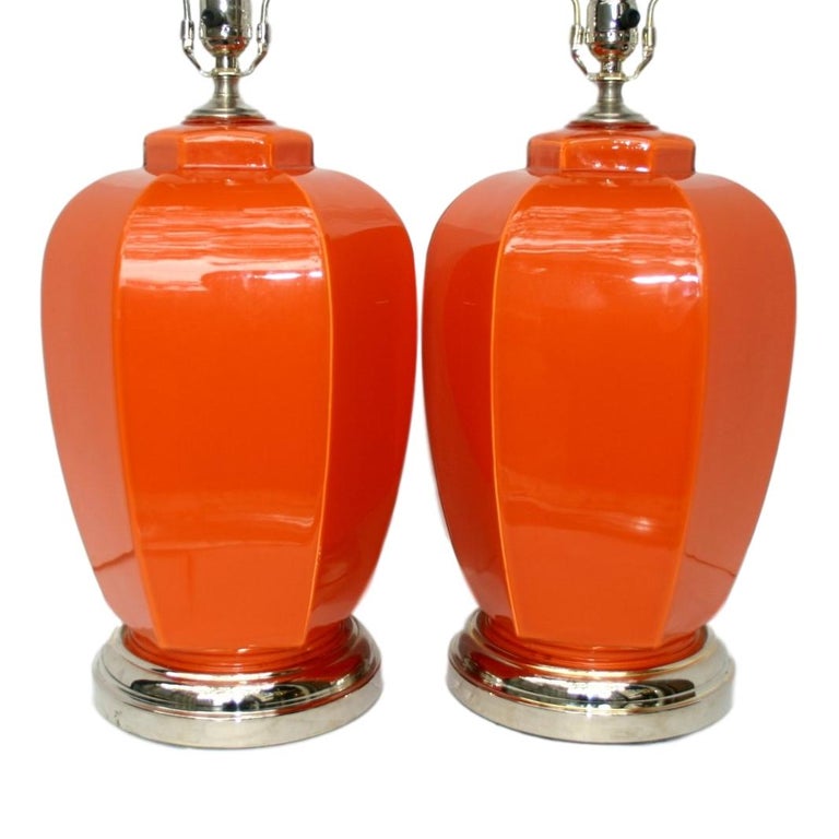 Large Orange Glass Lamps For Sale at 1stDibs | large glass lamps