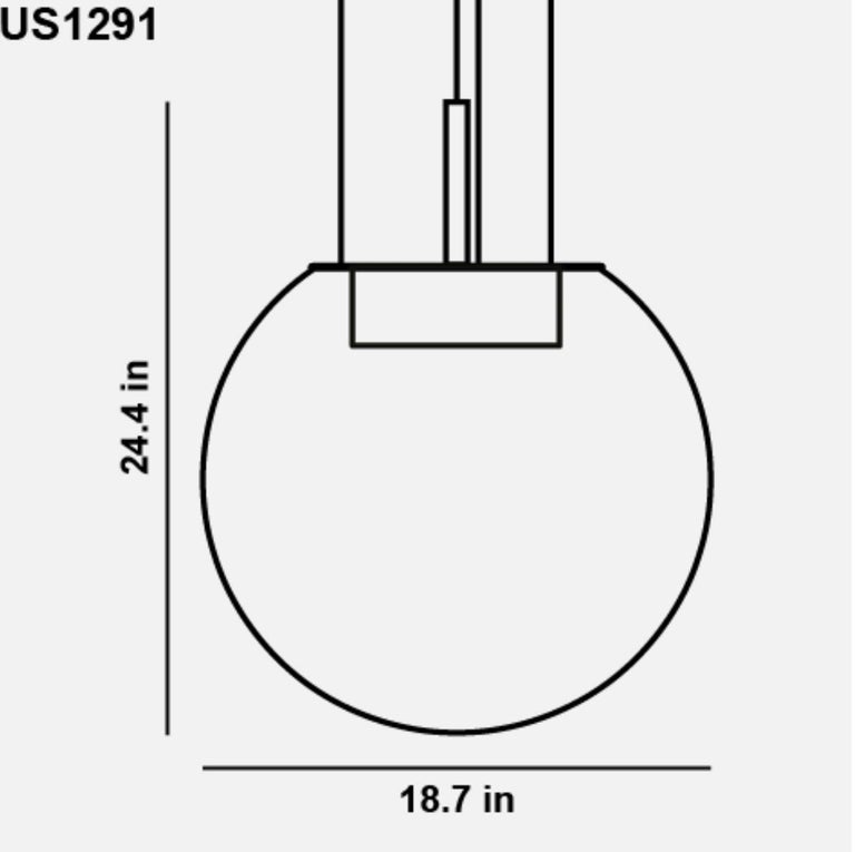 Large 'Orbis 500' in Smoke Brown Blown Glass Pendant Lamp for Brokis For Sale at 1stDibs