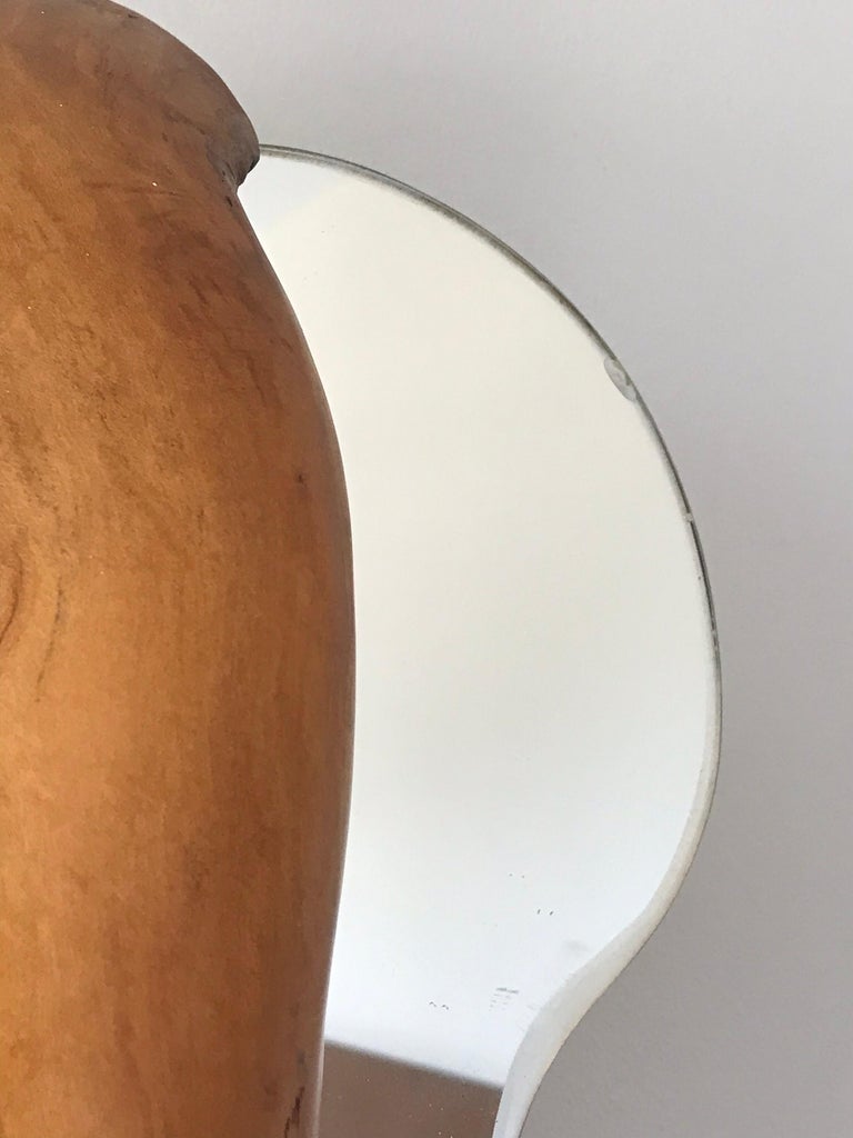 Large Organic Free-form, Biomorphic, Studio Craft Mirror at 1stDibs