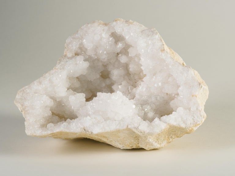 Large Organic Moroccan Quartz Crystal Geode at 1stDibs