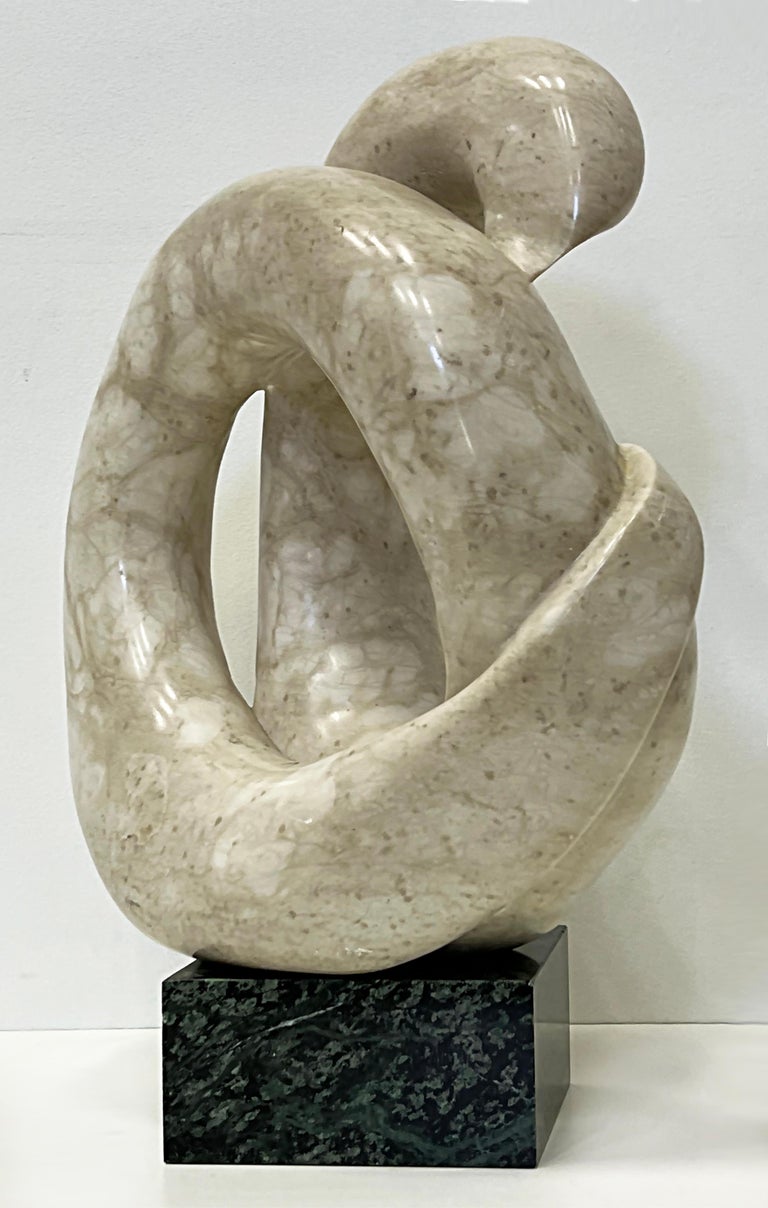 Large Organic Postmodern Abstract Marble Sculpture For Sale at 1stDibs