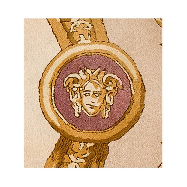 Large Original 1980s Wool Carpet Made by Versace Atelier, Italy For ...