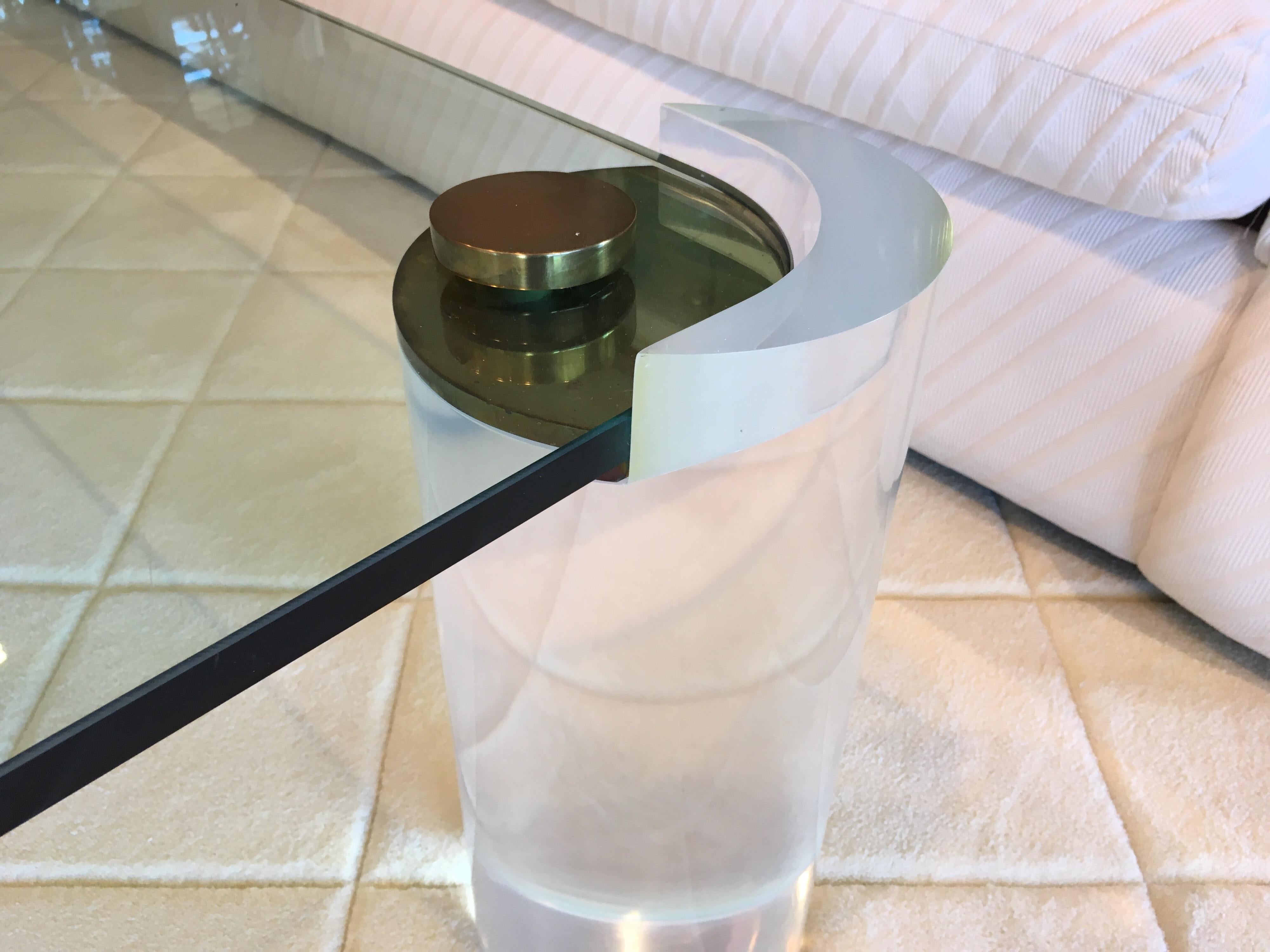 Large Original Karl Springer Coffee Table at 1stDibs