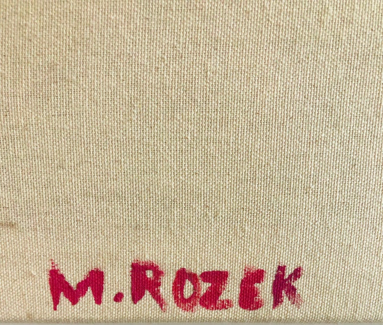 Large Original Marcel Rozek Abstract Oil Painting on Linen Canvas For ...