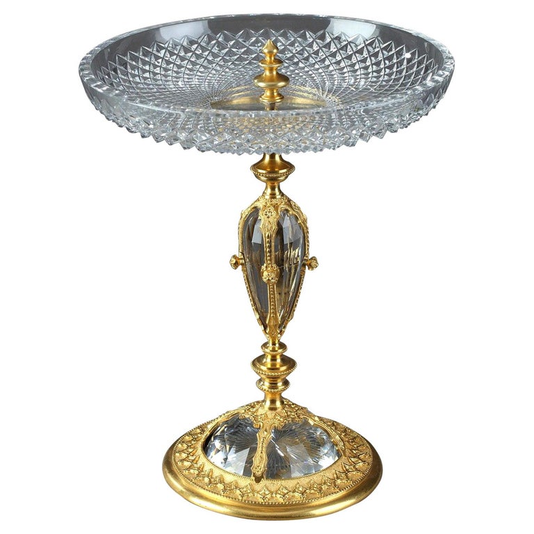 Large Ormolu-Mounted Cut Crystal Dish in Renaissance Taste For Sale at ...
