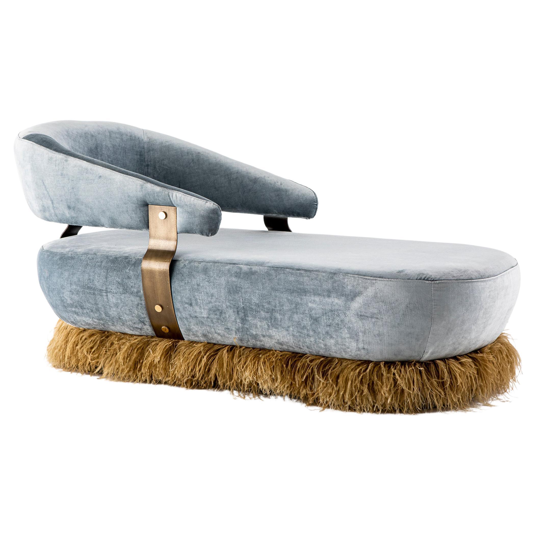 Ostrich Fluff Lounge Chair by Egg Designs For Sale at 1stDibs