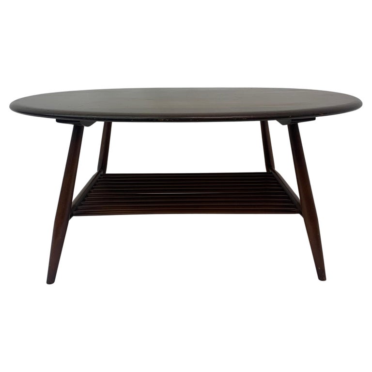 Large Oval Coffee Table by Lucian Randolph Ercolani for Ercol, England ...