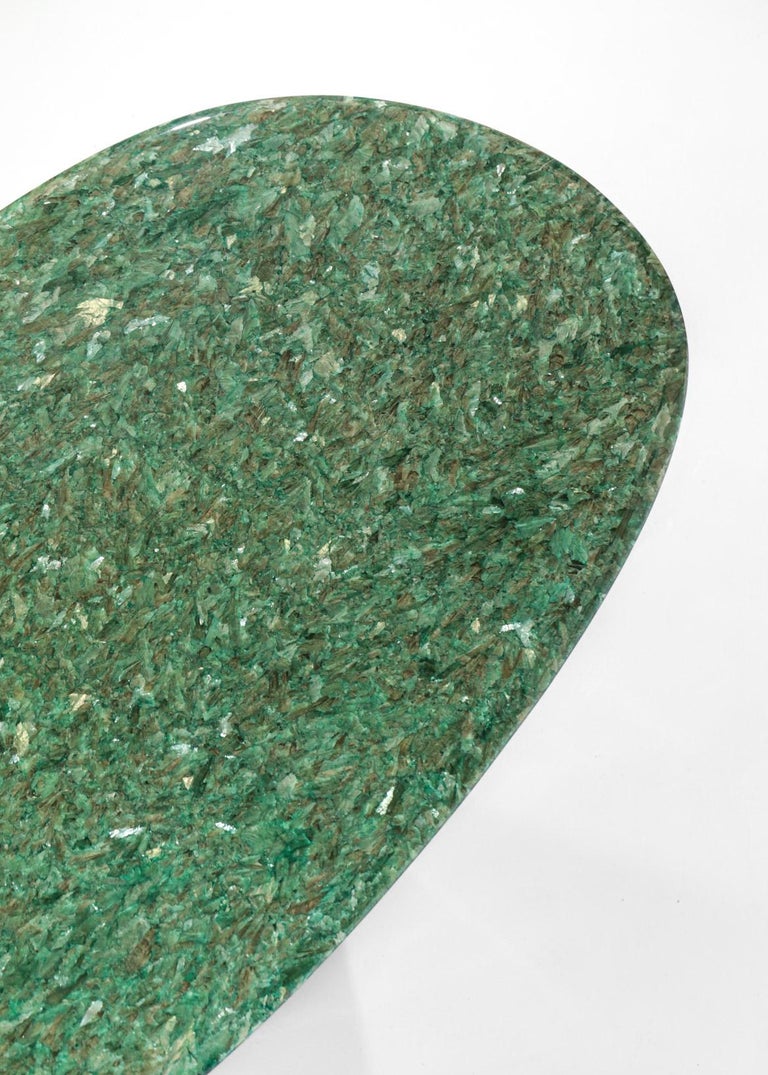 Large Oval Dining Table in Green Marble and Crystal at 1stDibs | green ...