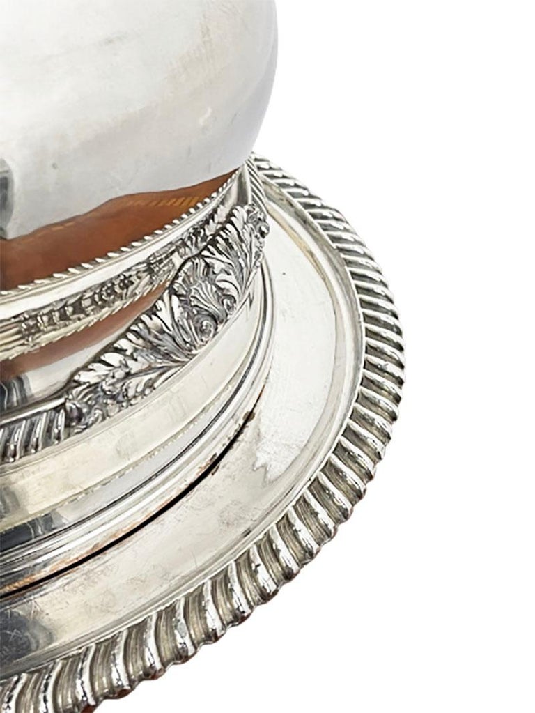 Large Oval Domed Dish or Food Cover, Silver Plated For Sale at 1stDibs
