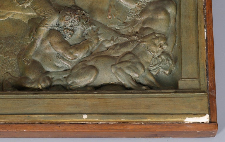 Large Painted Gilt Plaster Frieze For Sale at 1stDibs