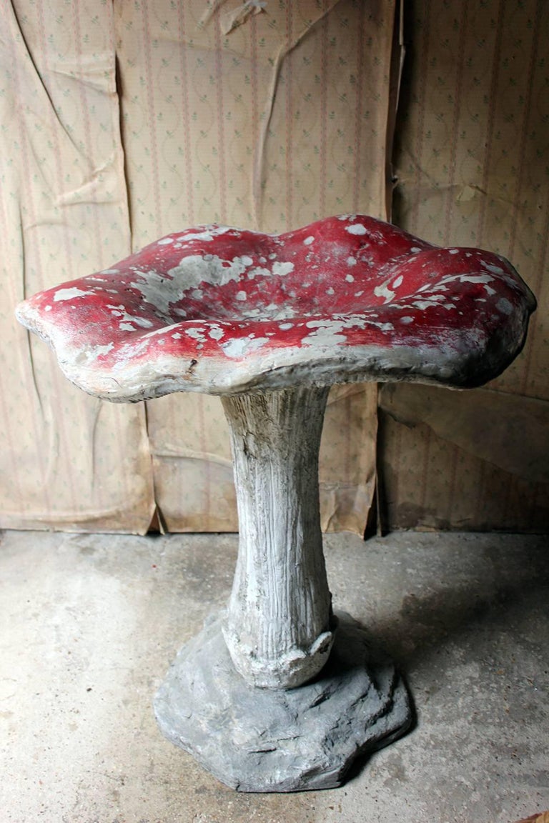 Large Painted Plaster and Fibreglass Theatre Prop Model of a Fly Agaric ...