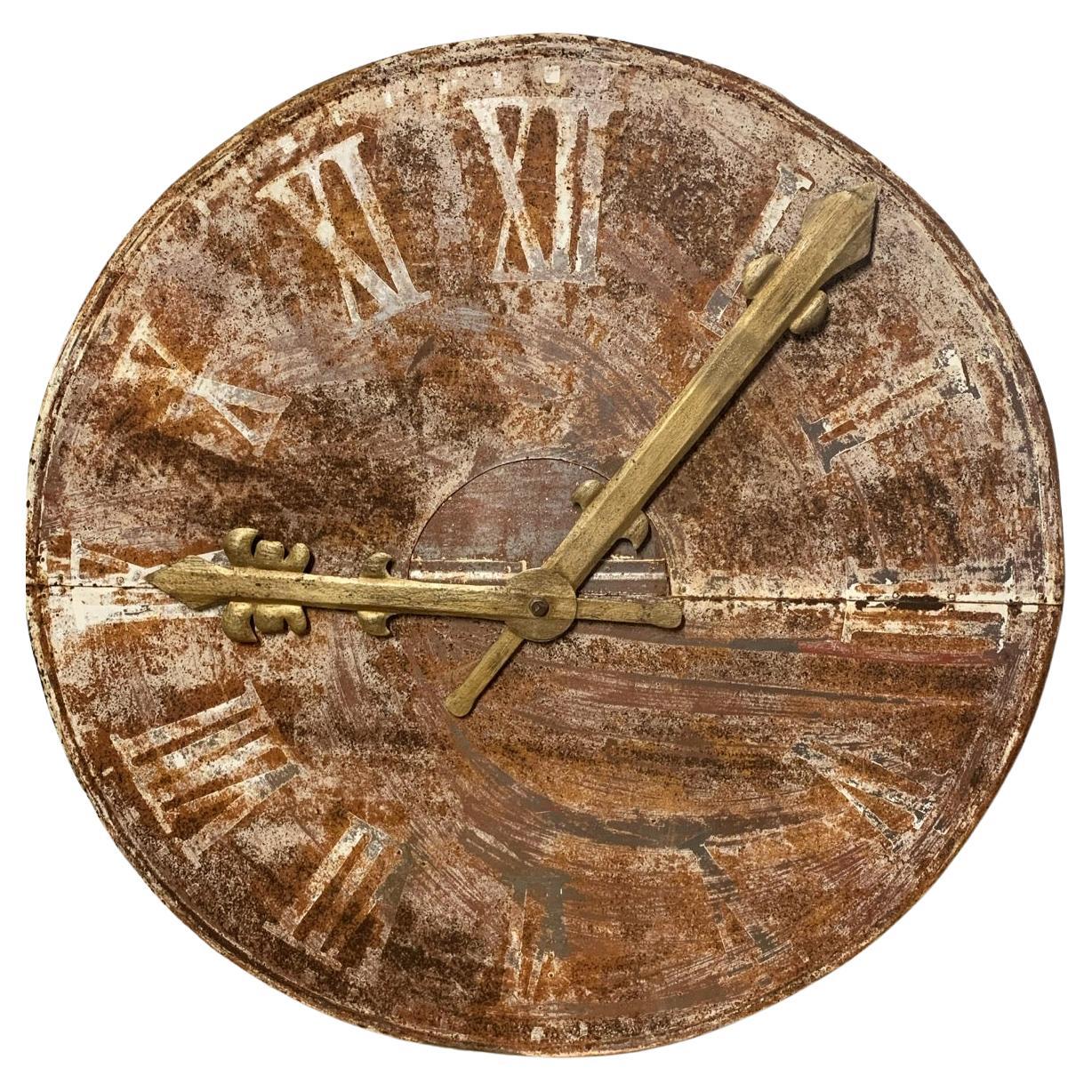 Large Cast Iron Tower Clock Face For Sale At 1stDibs