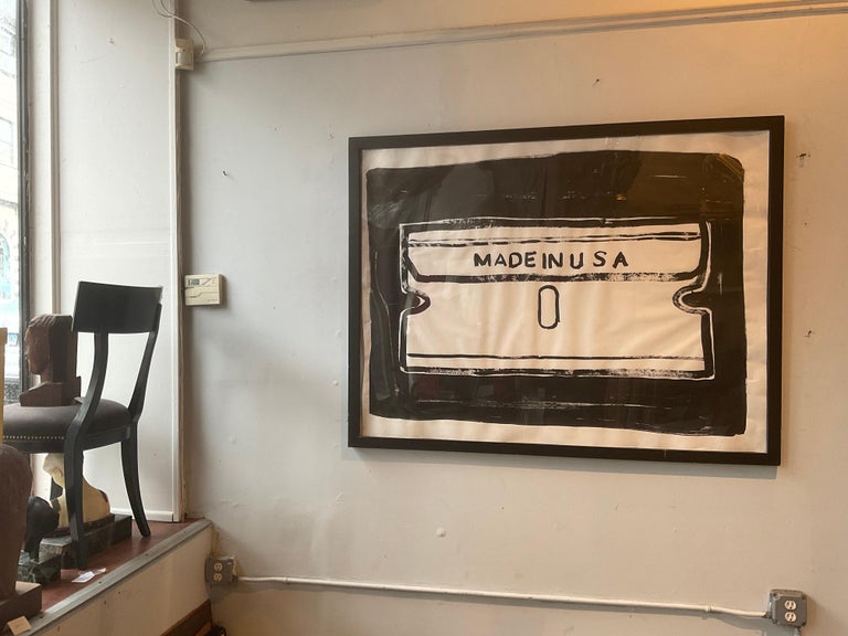 Large Painting Of Razor For Sale at 1stDibs