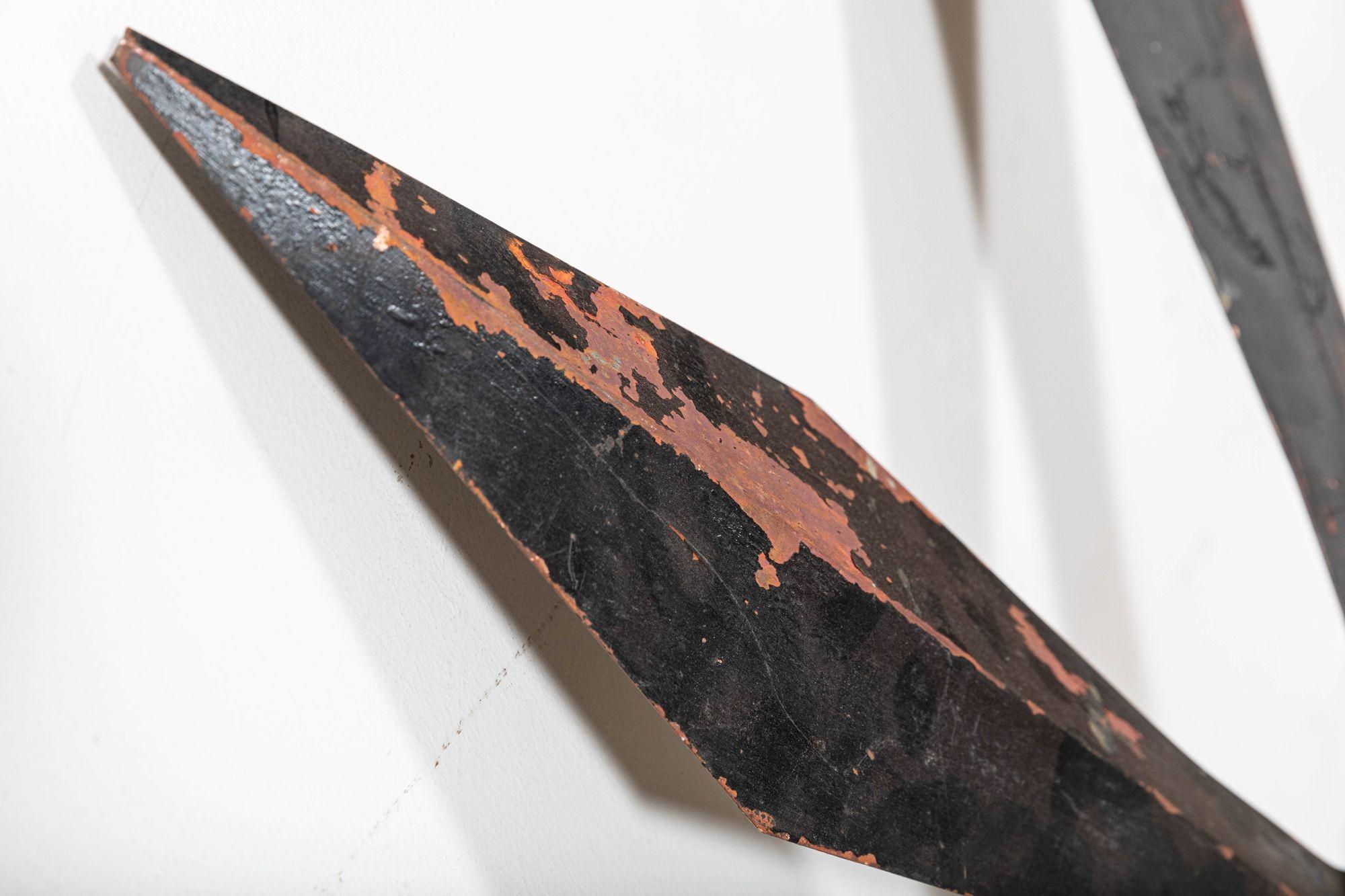 Large Pair 19thC French Copper Clock Tower Hands For Sale at 1stDibs