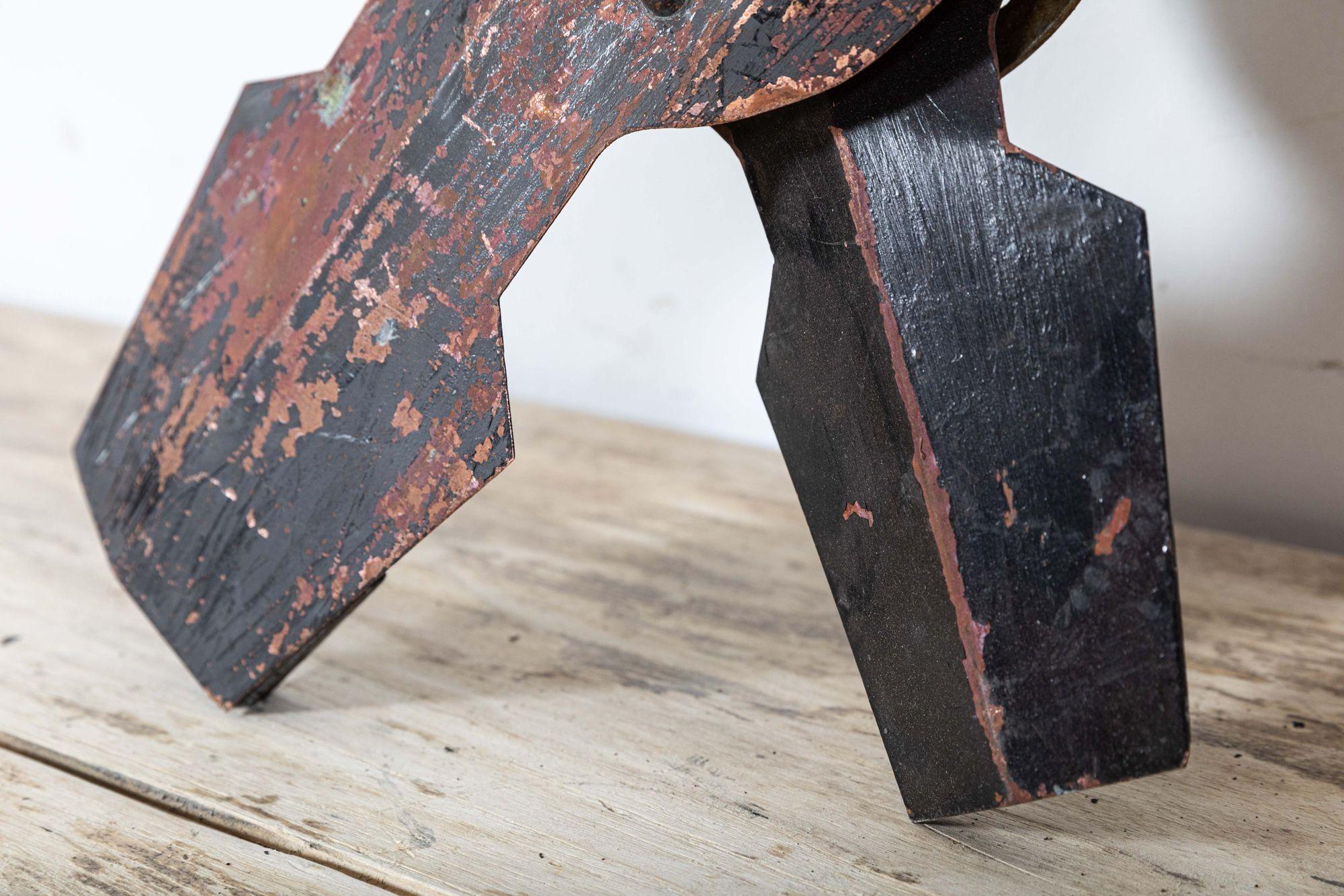 Large Pair 19thC French Copper Clock Tower Hands For Sale at 1stDibs