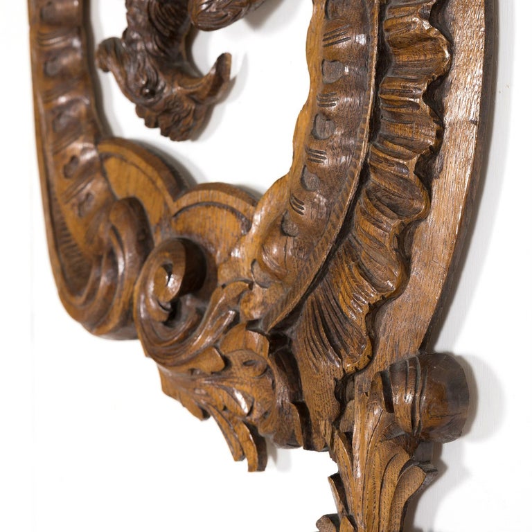 Large Pair of 19th Century French Oak Hunting Trophy Plaques of Dead ...