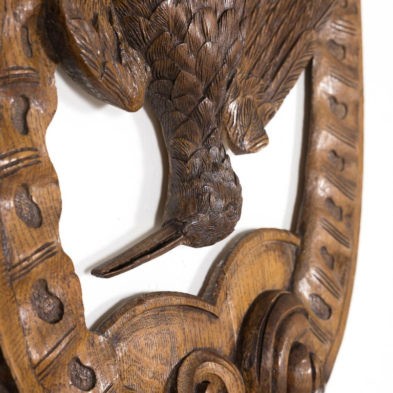 Large Pair of 19th Century French Oak Hunting Trophy Plaques of Dead ...