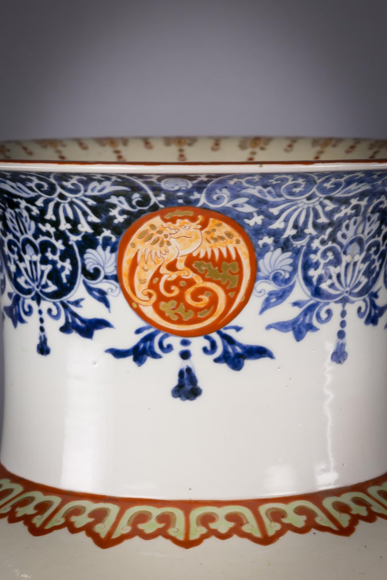 Large Pair of Japanese Imari Style Vases, circa 1880 For Sale at 1stDibs