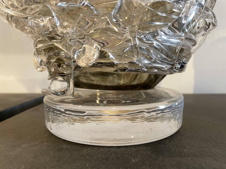 Large Pair of Murano Blown Glass Vases Signed Constantini For Sale at ...