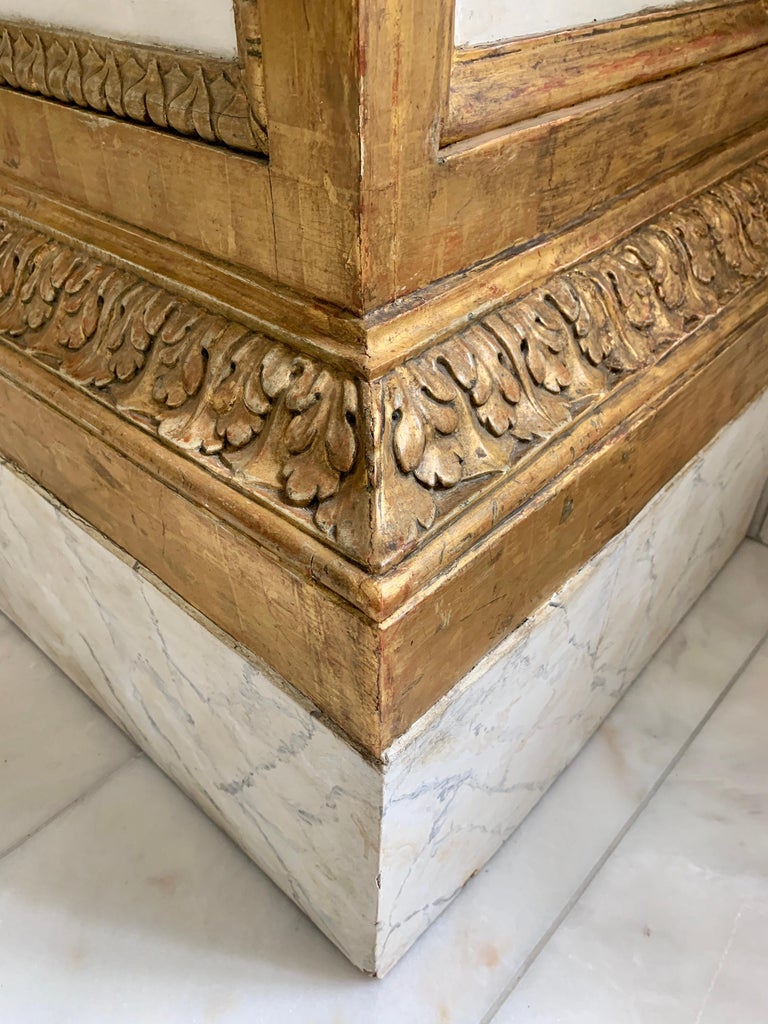 Large Pair of Neoclassical Sculpture Pedestals White Painted and ...