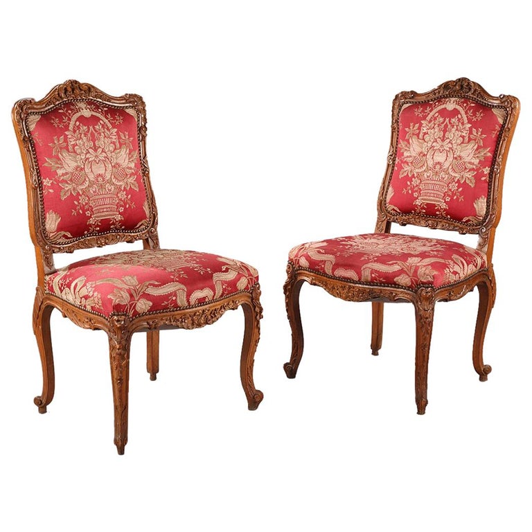 Large Pair of Regence Style Chairs at 1stDibs