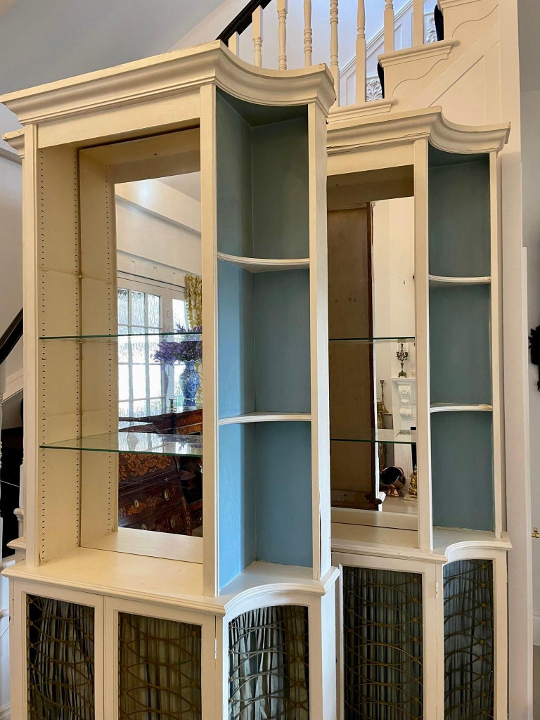 Large Pair of Regency Style Quality Breakfront Bookcases For Sale at ...