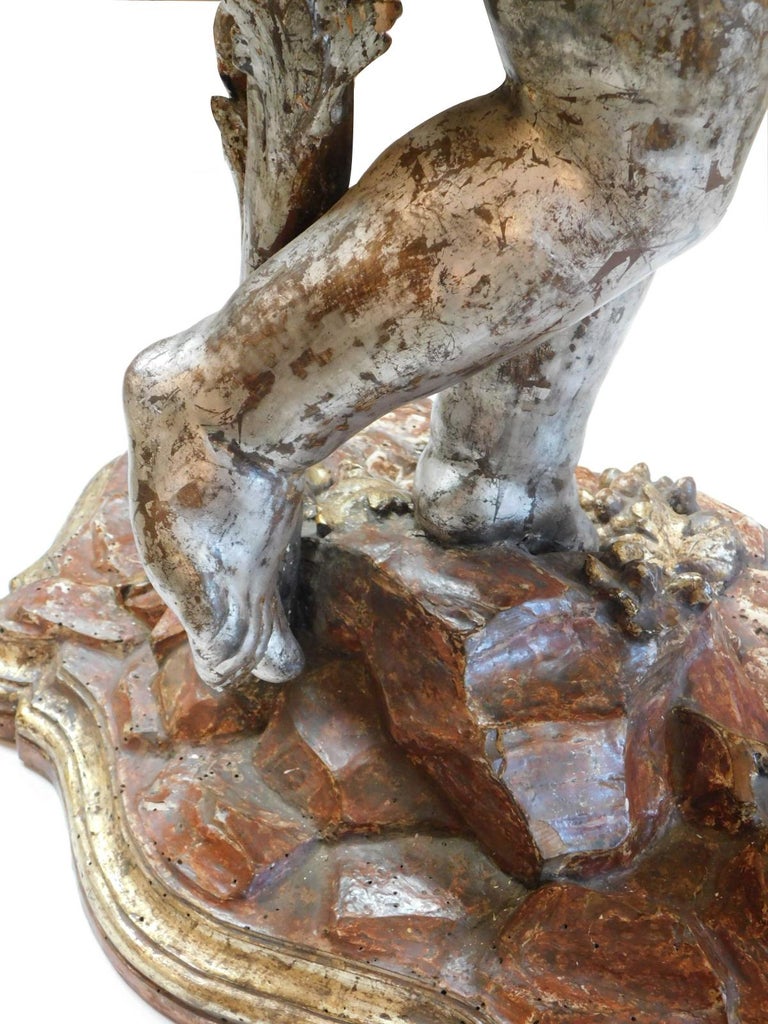 Large Pair of Roman Rococo Carved Giltwood Putti Harvesting Grapes For ...