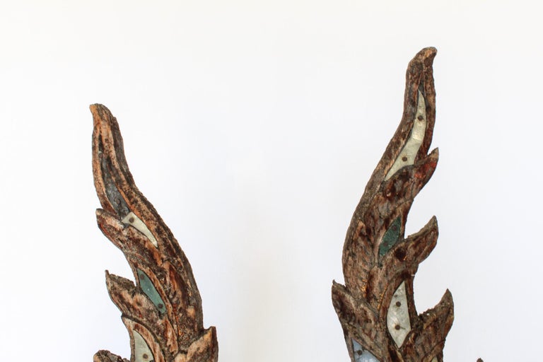 Large Pair of Thai Naga Sculptures on Lucite Bases, circa 1880 For Sale ...