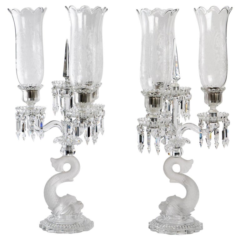 Large Pair of Three-Light Candelabra at 1stDibs