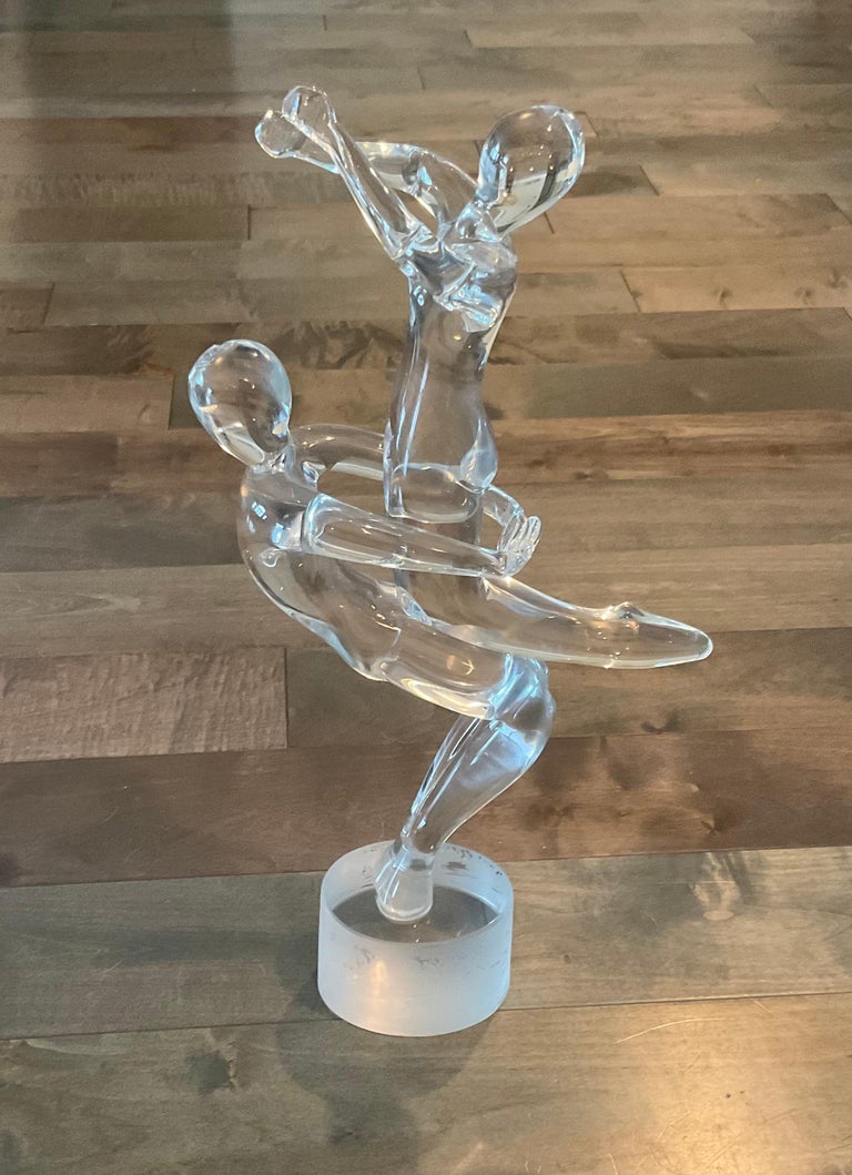 Large Pair Renato Anatra Murano Art Glass Dancer Figures Sculpture ...