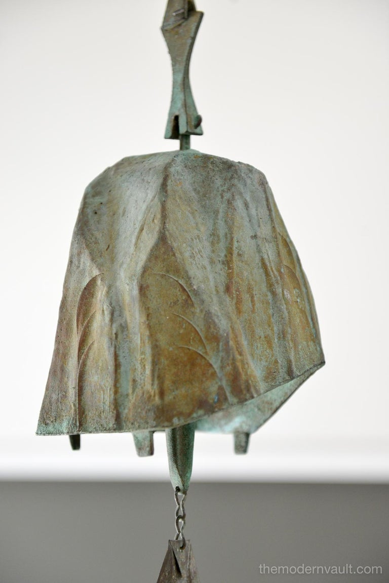 Large Paolo Soleri Bronze Windbell, circa 1965 at 1stDibs