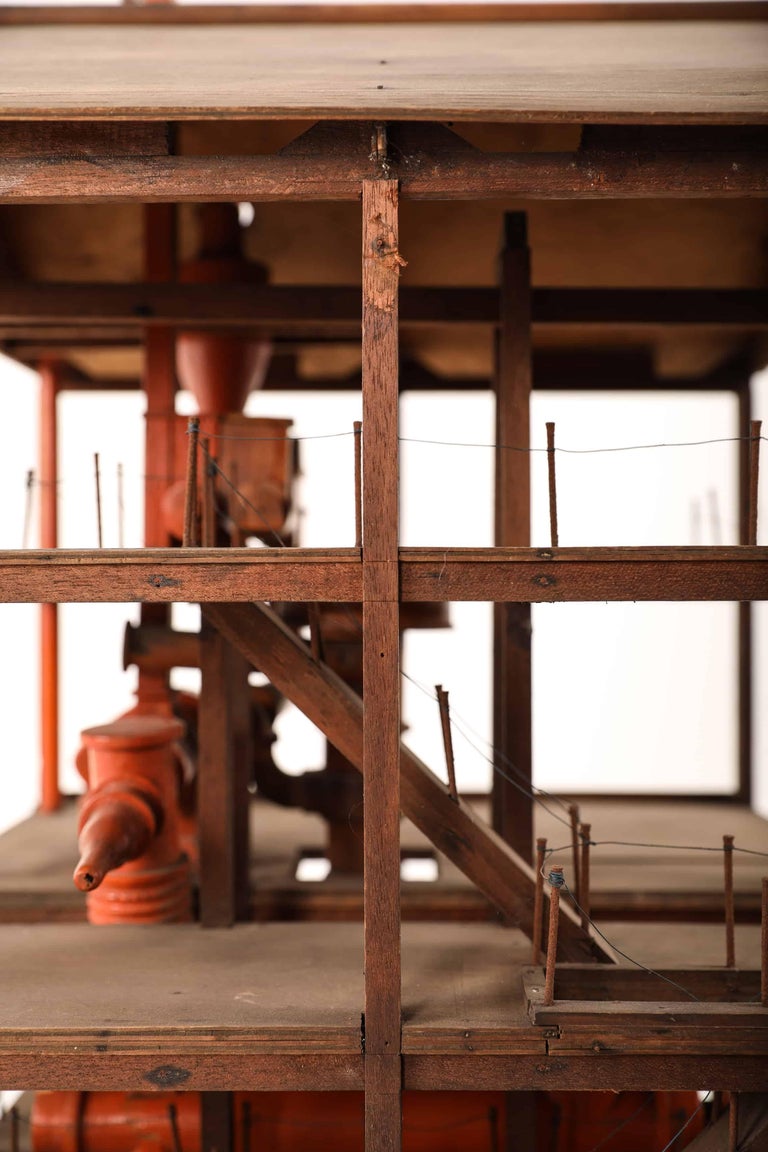 Large Paper Pulp Factory Model Teaching Aid, C.1950 at 1stDibs