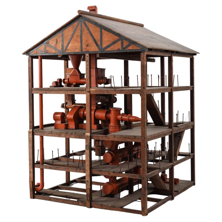 Large Paper Pulp Factory Model Teaching Aid, C.1950 at 1stDibs