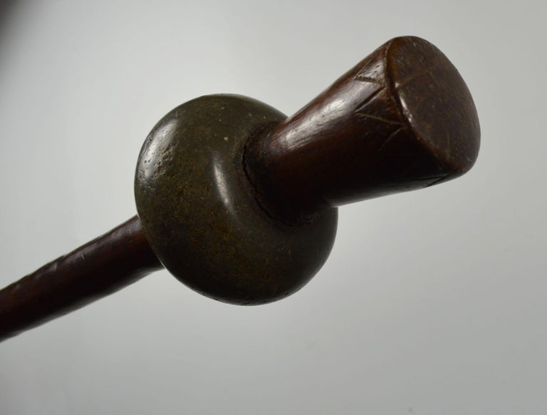 Large Papua New Britain Stone Head Mace Club Oceanic Polynesian ...
