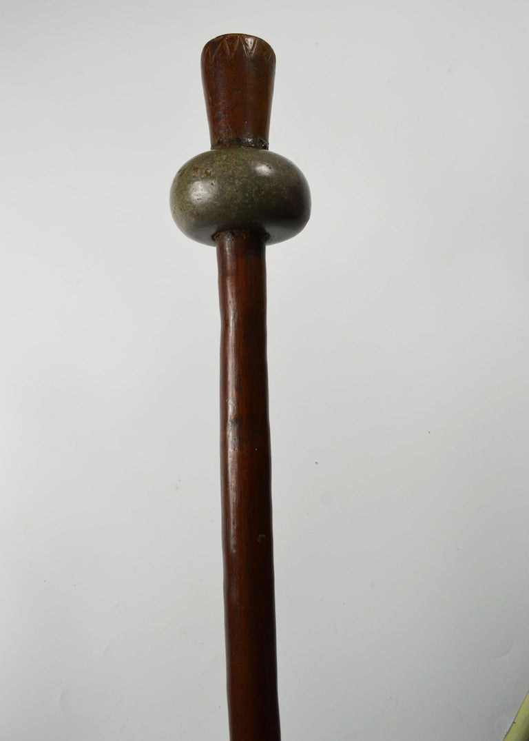Large Papua New Britain Stone Head Mace Club Oceanic Polynesian ...