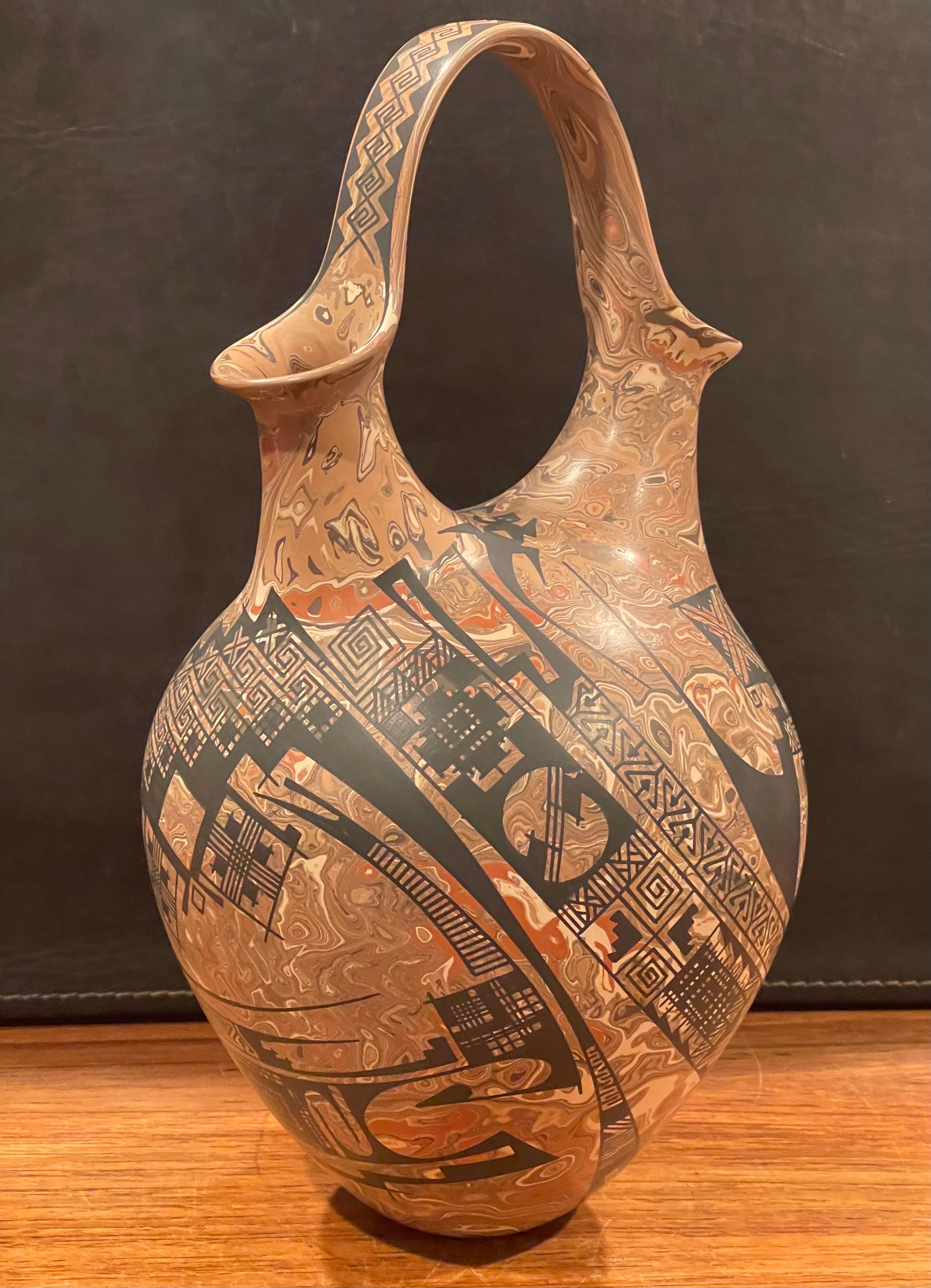 Large "Paquime Pottery" Wedding Pot / Vase by Damien E. Quezada for ...