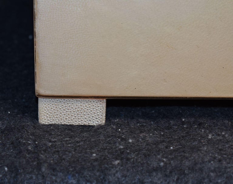 Large Parchment and Shagreen Box For Sale at 1stDibs
