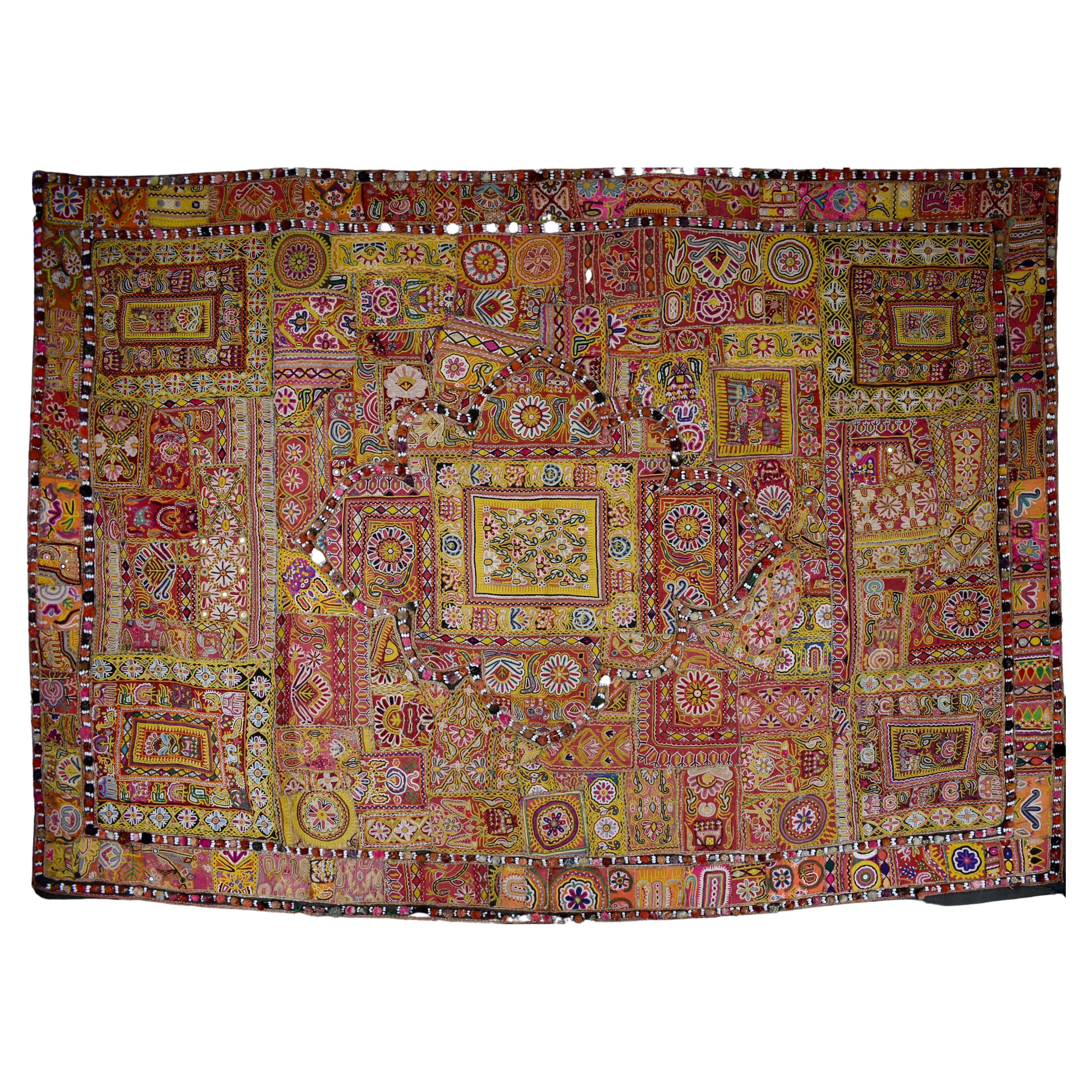 Antique Gujarati Zari Brocade Coat For Sale at 1stDibs