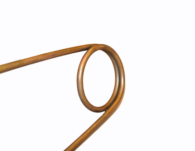 Large Patinated Brass Safety Pin Sculpture For Sale at 1stDibs | large ...
