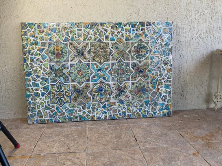 Large Persian Tile Wall Hanging at 1stDibs | large mosaic tile wall art ...