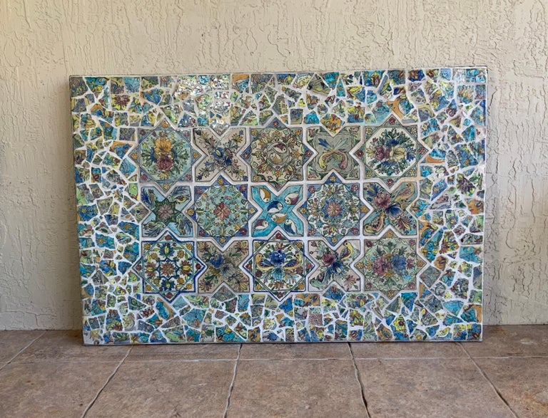 Large Persian Tile Wall Hanging at 1stDibs | large mosaic tile wall art ...