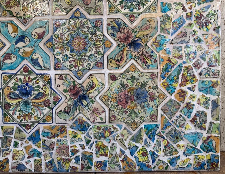 Large Persian Tile Wall Hanging at 1stDibs | large mosaic tile wall art ...