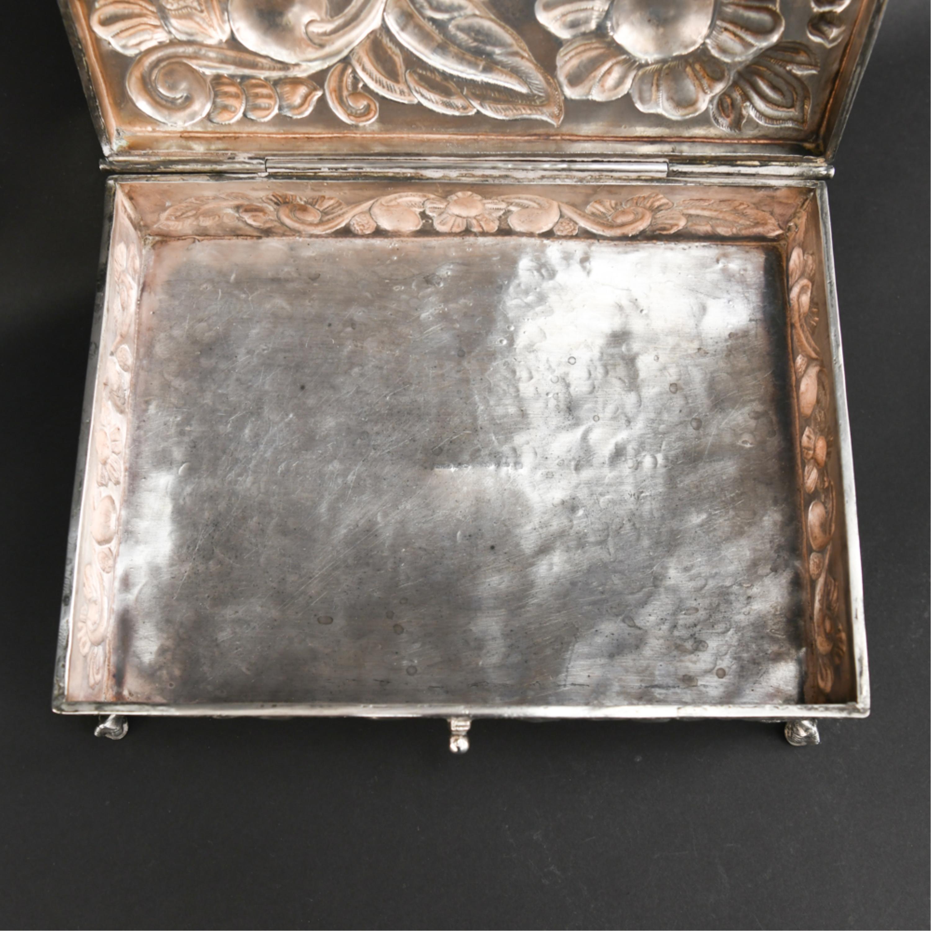Large Peruvian Repousse 900 Silver Box at 1stDibs | silver repousse box ...
