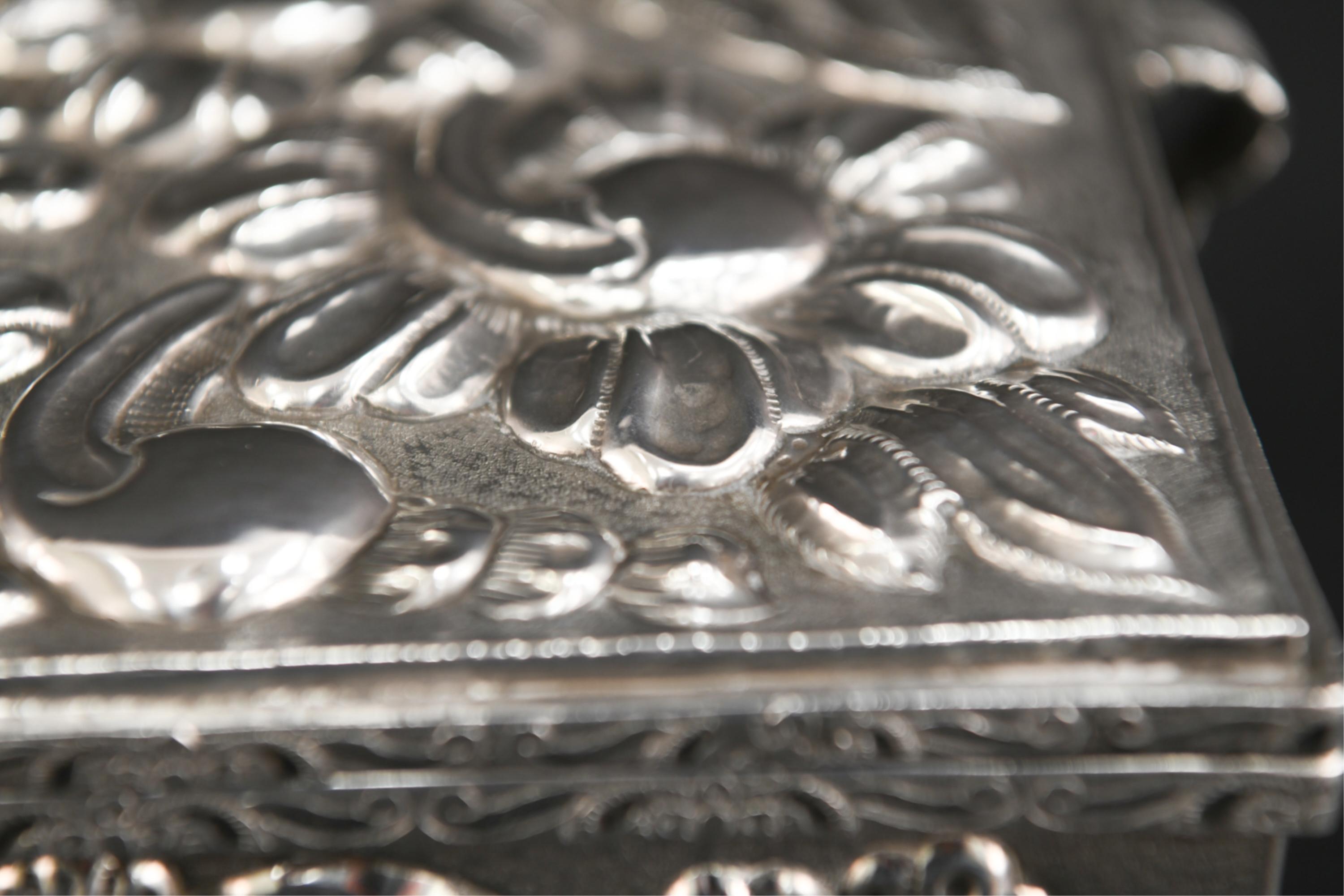 Large Peruvian Repousse 900 Silver Box at 1stDibs | silver repousse box ...