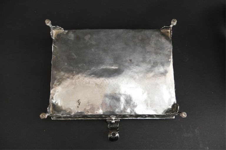 Large Peruvian Repousse 900 Silver Box at 1stDibs