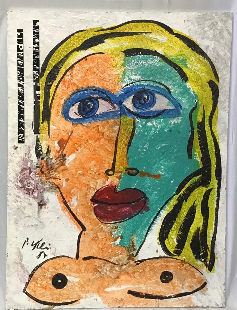 Large Peter Robert Keil Modernist Mixed Media Painting For Sale at ...