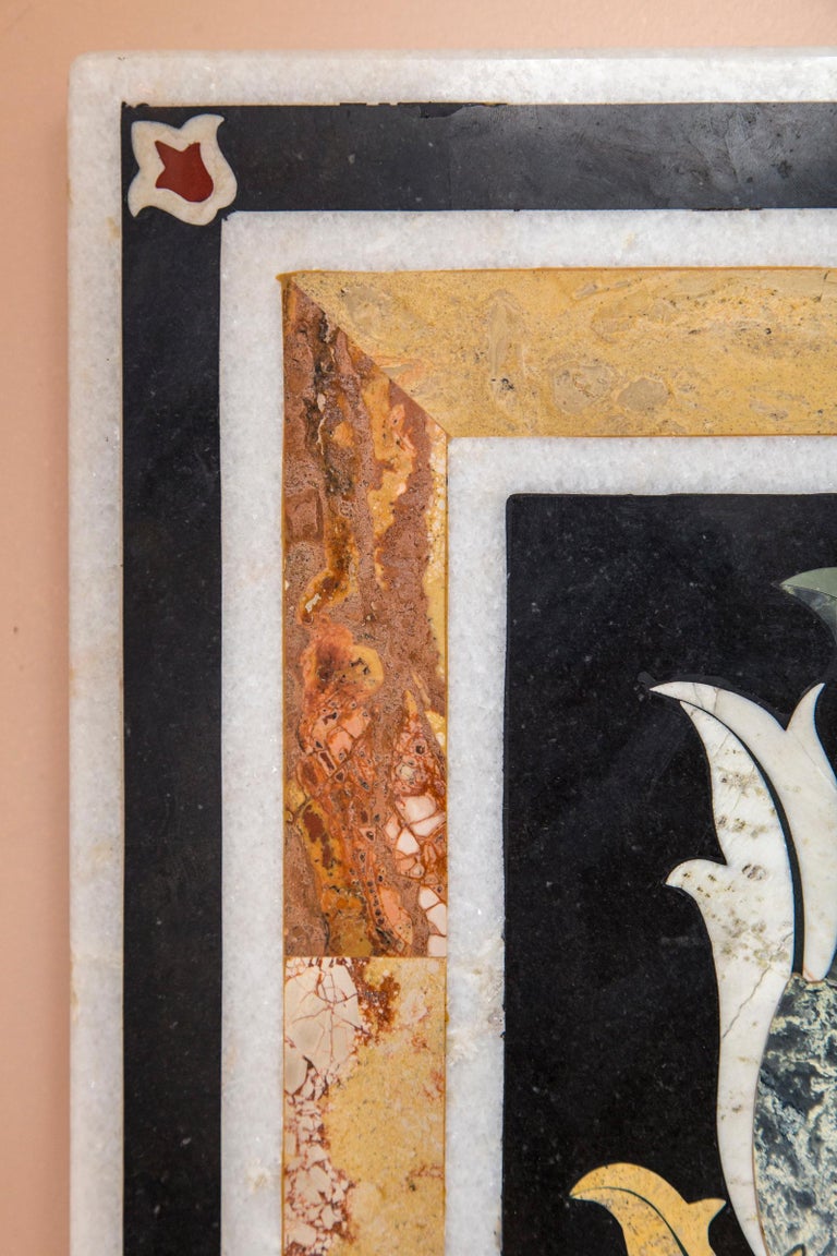 Large Petra Dura Rectangular Table Top For Sale at 1stDibs