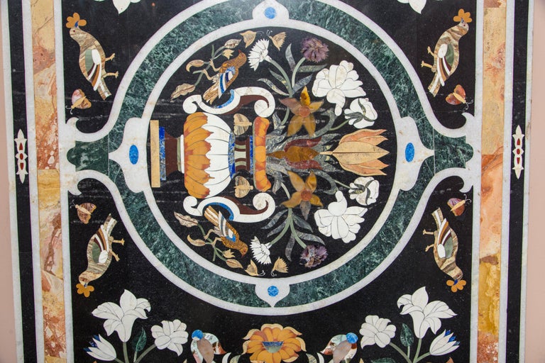 Large Petra Dura Rectangular Table Top For Sale at 1stDibs